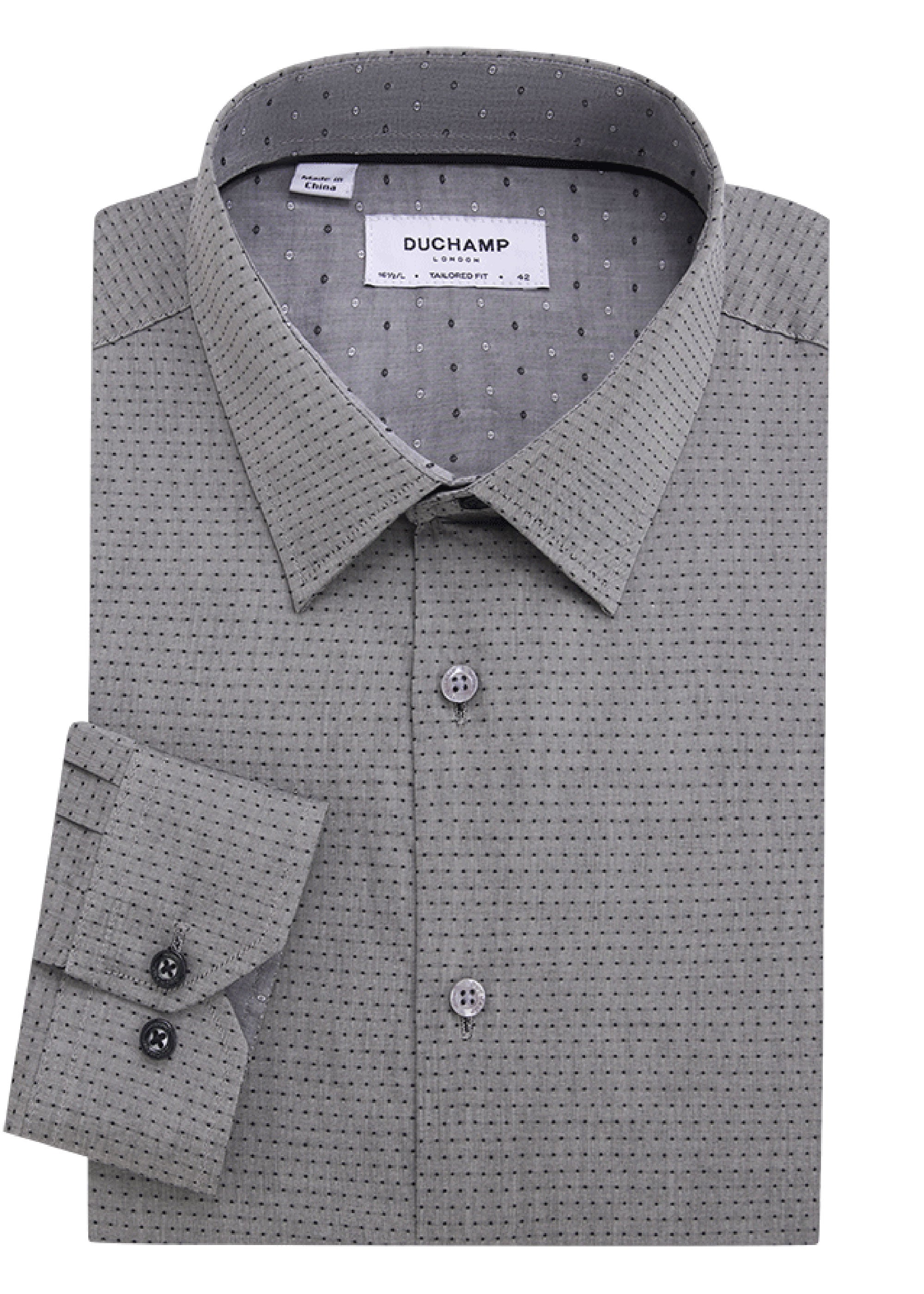 Duchamp London Grey Dot Dress Shirt – SHOP ROFFE