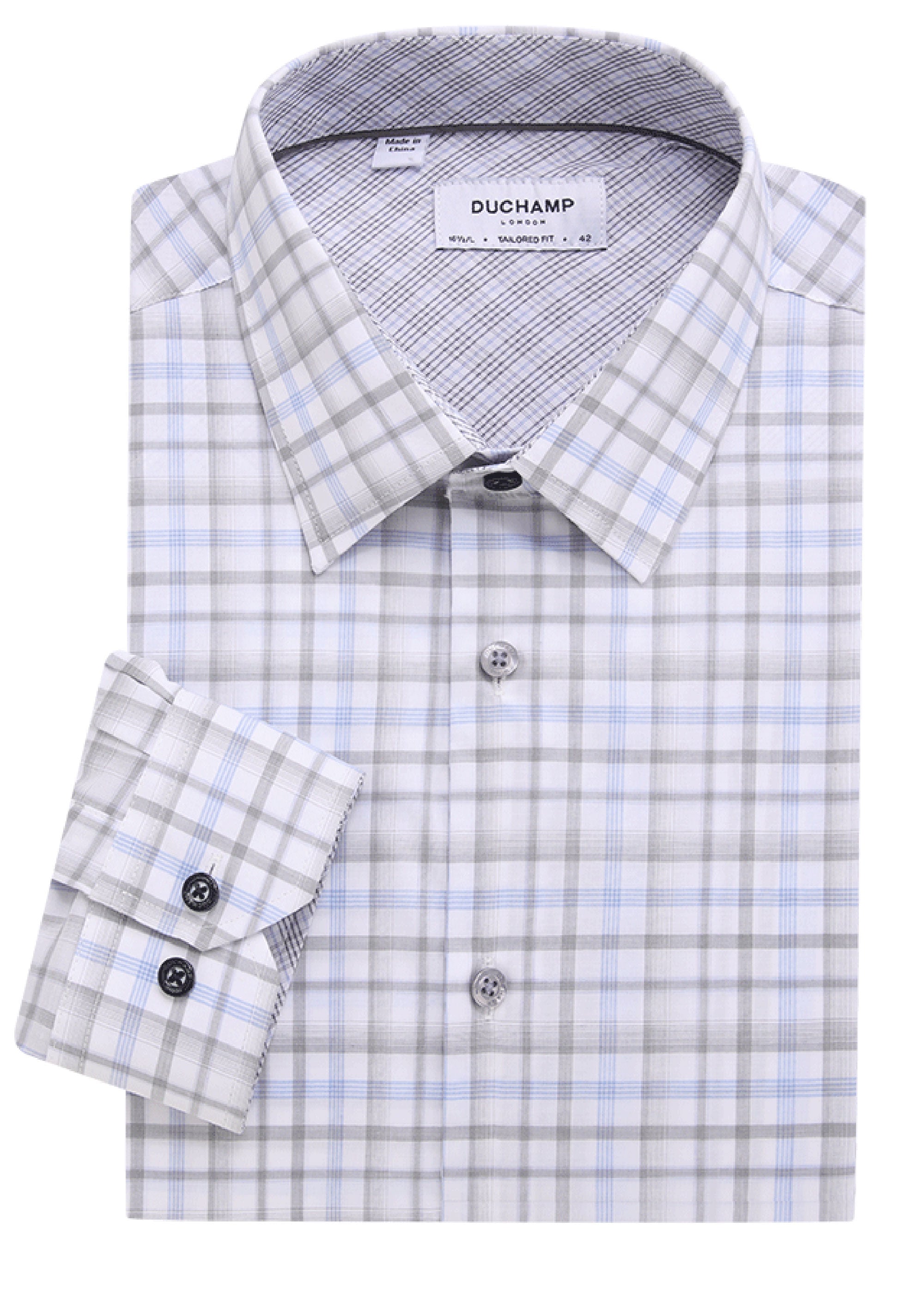 Duchamp London Grey Plaid Dress Shirt – SHOP ROFFE
