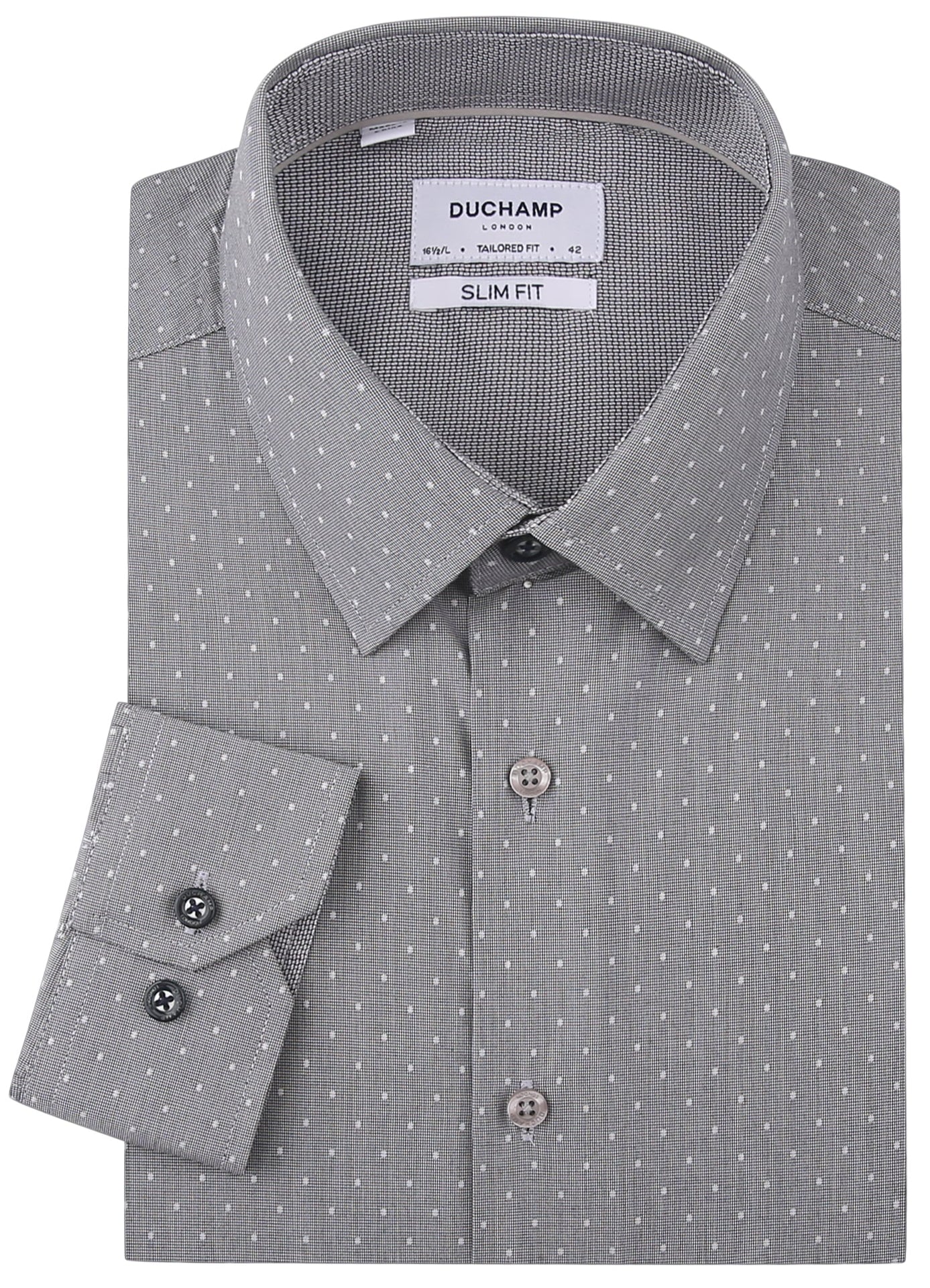 Duchamp London Black Textured Dress Shirt – SHOP ROFFE