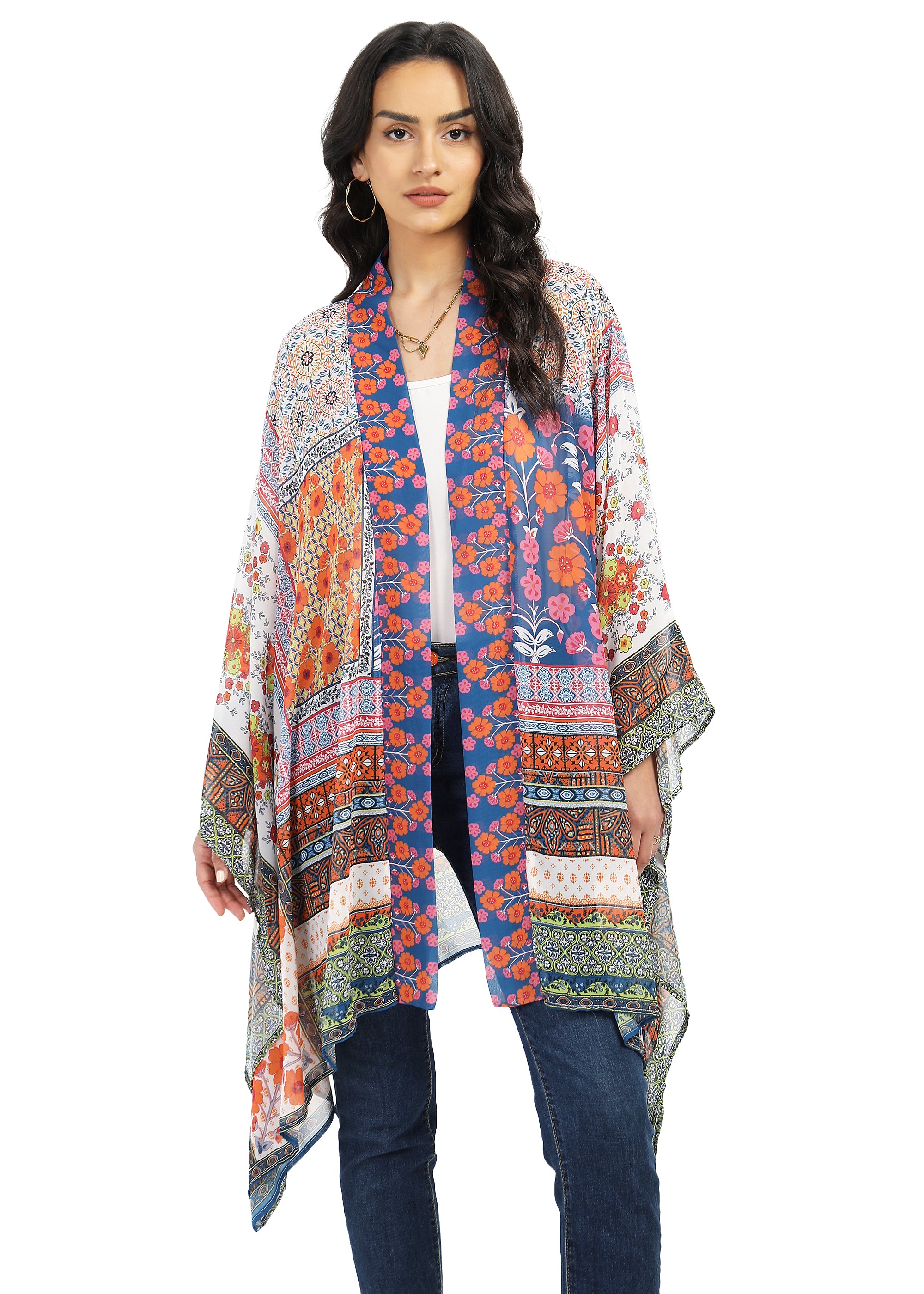 Roffe Mixed Media Print Kimono – SHOP ROFFE