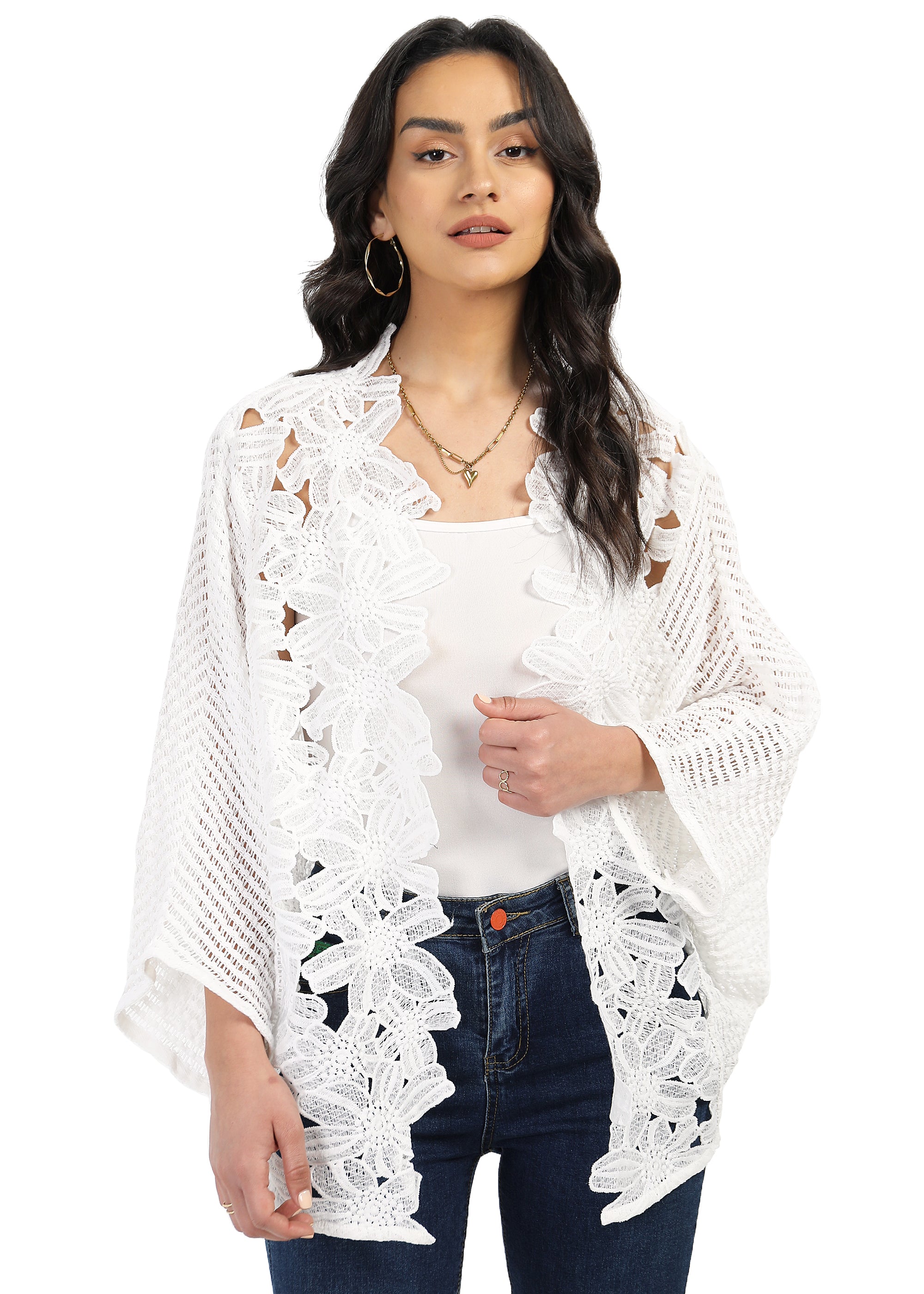 Roffe Open Weave Eyelet Kimono – SHOP ROFFE