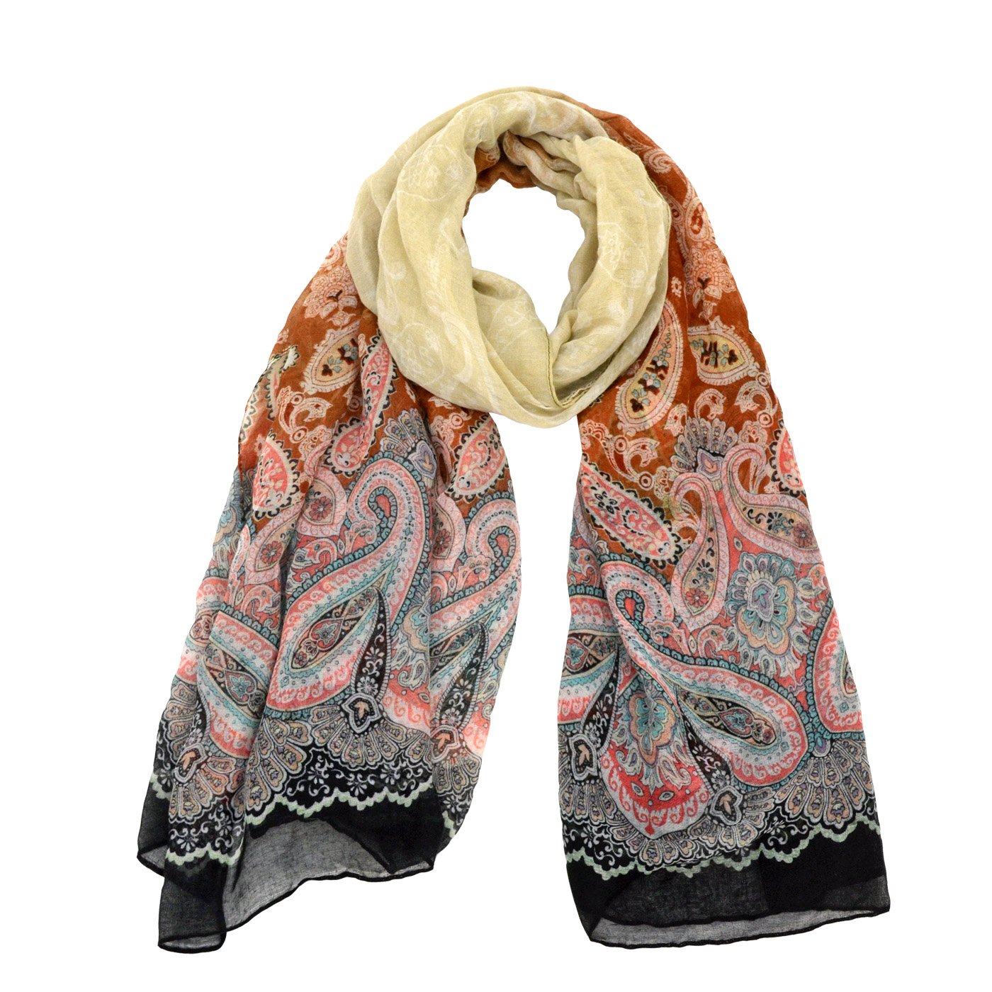 Patricia Paisley Multi Scarf – SHOP ROFFE