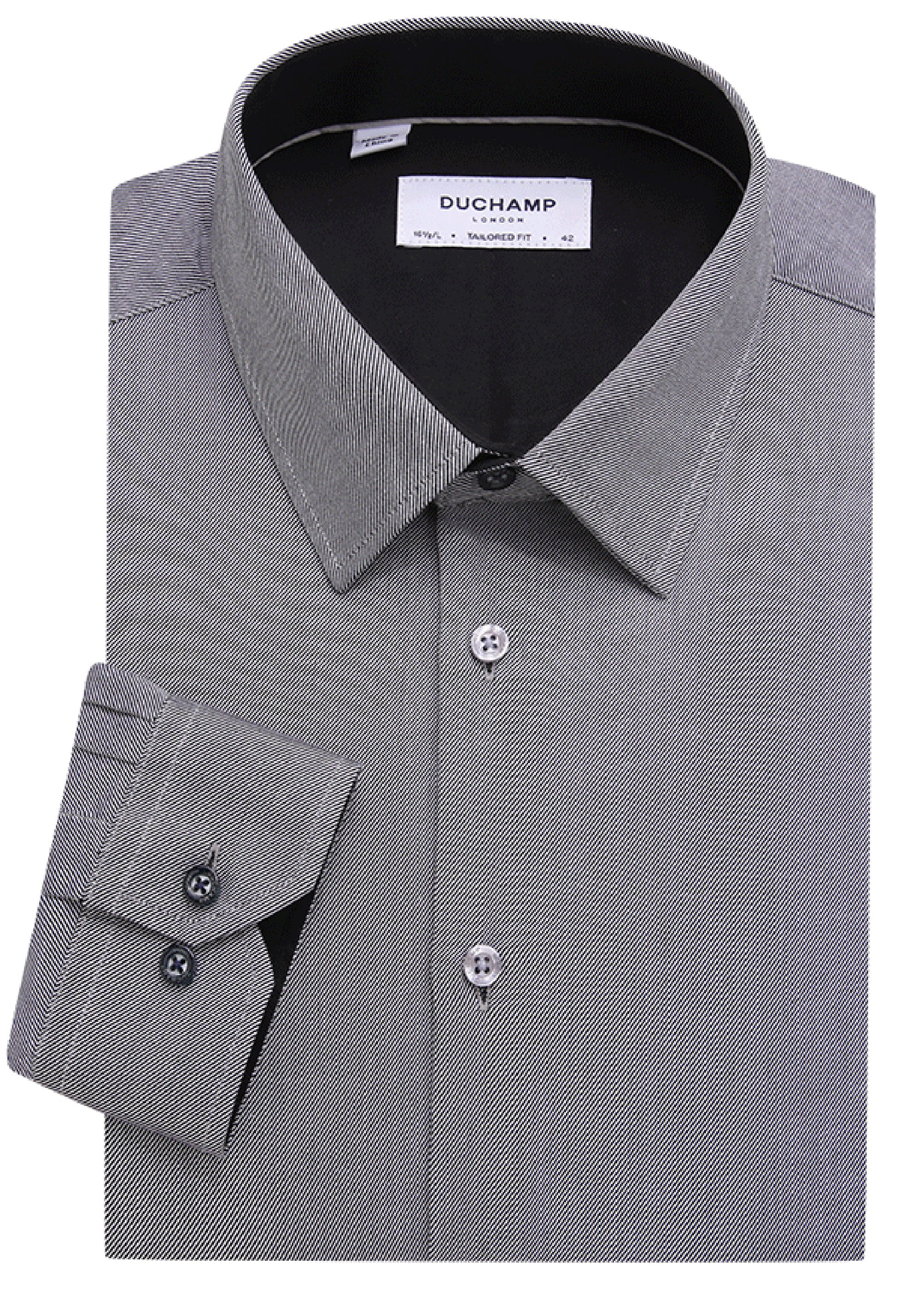 Duchamp London Textured Solid Dress Shirt – SHOP ROFFE