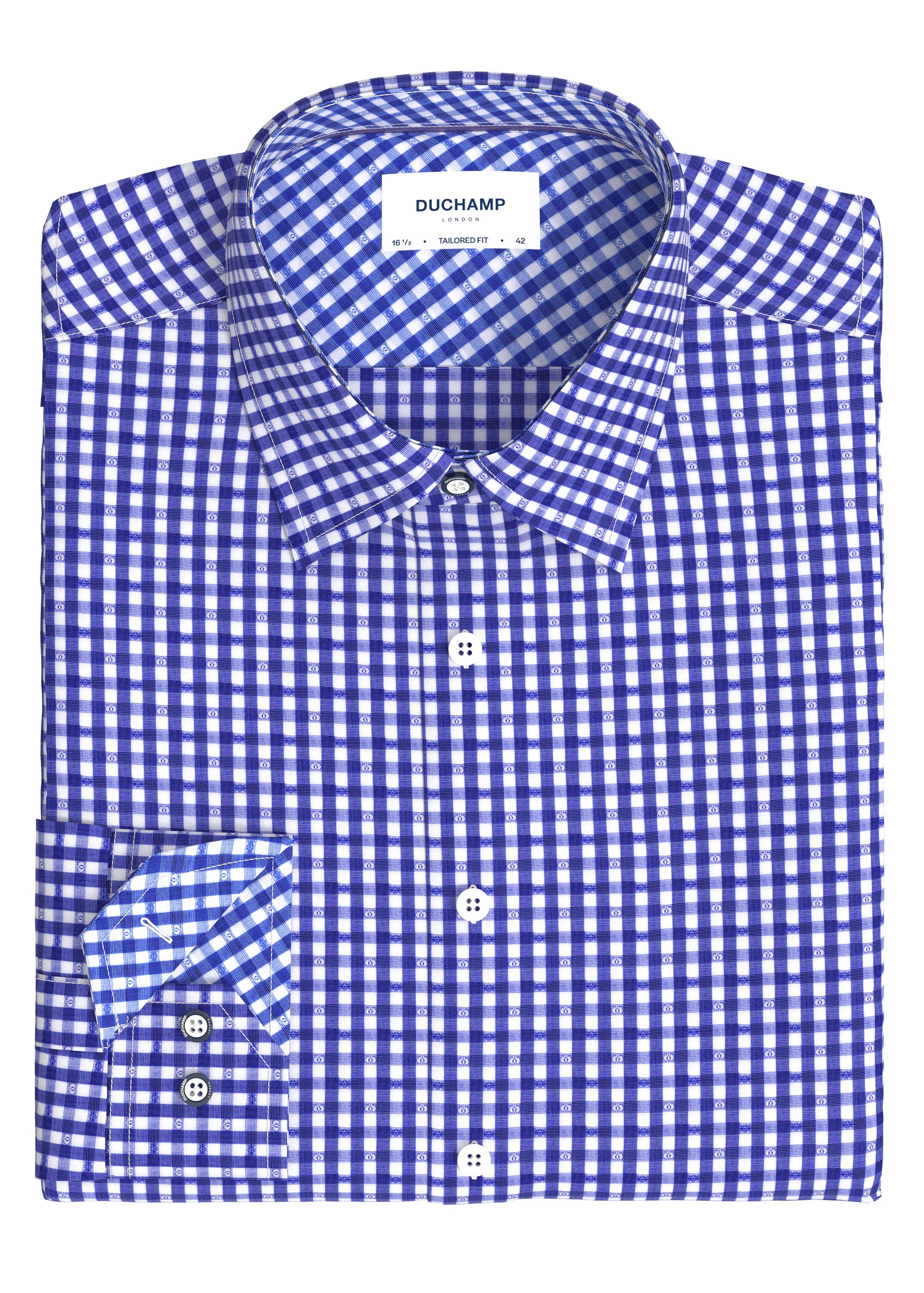 Duchamp London Fancy Gingham Dress Shirt – SHOP ROFFE